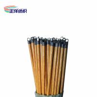 China 65-150cm Cleaning Mop Handle Natural Painted Plastic Coated Wooden Mop Handle Broom Stick for sale