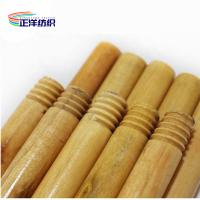 China 65-150cm Cleaning Mop Handle Natural Painted Plastic Coated Wooden Mop Handle Broom Stick for sale