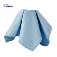 China Polyamide Polyester Reusable Cleaning Cloth Blue 40x40cm 320GSM Square Glass Cleaning Cloth for sale
