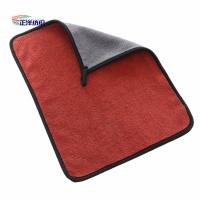 China 40x30cm Reusable Cleaning Cloth 600gsm Small Size Mixed Color Microfiber Absorbent Cloth for sale