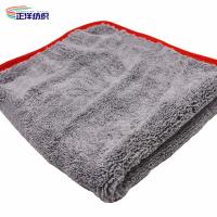 China 400GSM Washable Cleaning Cloths Large Size 40X60CM Grey Microfiber Cleaning Cloth for sale