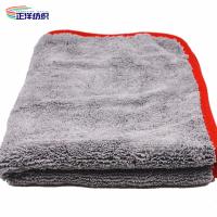 China 400GSM Washable Cleaning Cloths Large Size 40X60CM Grey Microfiber Cleaning Cloth for sale