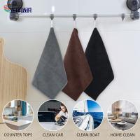 China 30x30cm 220GSM Reusable Kitchen Cleaning Cloths Microfiber Warp Terry All-Purpose Cleaning Cloth for sale