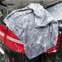 China 500GSM Reusable Cleaning Cloth 40X40CM Fluffy Microfiber Edgeless Washing Cleaning Towel for sale