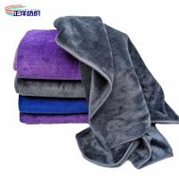 China 400GSM 50X60CM Reusable Cleaning Rags Microfiber Double Side Brushed Weft Terry Cloth Cleaning Towels for sale