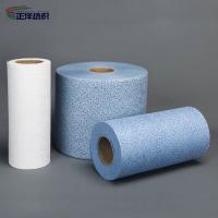 China Heavy Duty 120gsm Disposable Cleaning Towels Industrial Wipes Jumbo Roll Non Woven Fabrics for sale