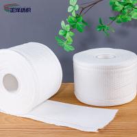 China Spunlace Disposable Microfiber Cloths Nonwoven 80GSM Disposable Face Cleaning Towel for sale