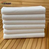 China 30x70cm Disposable Rags Cloth White Spunlace Nonwoven 80GSM Disposable Hair Towels for sale