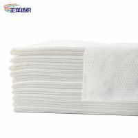 China 30x70cm Disposable Rags Cloth White Spunlace Nonwoven 80GSM Disposable Hair Towels for sale