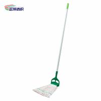 China Polyester Cotton String Mop 450Grams Aluminum Handle Heavy Duty Industrial Wet Floor for sale