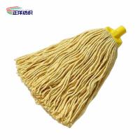China Multi Size Cut End Plug In Cotton Thread Mop Plastic Socket Cotton Wet Mop Refill Head for sale