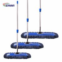 China 95-160cm Aluminum Telescopic Handle Metal Frame Clip On Cotton Wet Mop for sale