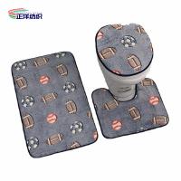 China Microfiber Entrance Rugs Indoor Fluffy Fabric PU Backing Floor Mat Foot Mat Bathroom Mat Set for sale