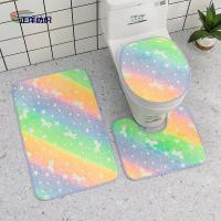 China Microfiber Entrance Rugs Indoor Fluffy Fabric PU Backing Floor Mat Foot Mat Bathroom Mat Set for sale