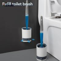 China TPR Silicone Long Handle Cleaning Brush 17 Inches With Holder And Detergent Tank Closestool Brush for sale