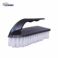 China 15x7.5x6cm Handle Cleaning Brush PP Plastic Material Black Soft Bristle Hand Brush Laundry Brush for sale