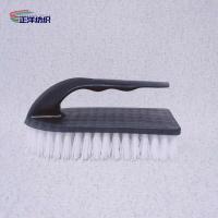 China 15x7.5x6cm Handle Cleaning Brush PP Plastic Material Black Soft Bristle Hand Brush Laundry Brush for sale