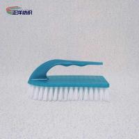 China 15x7.5x6cm Handle Cleaning Brush PP Plastic Material Black Soft Bristle Hand Brush Laundry Brush for sale
