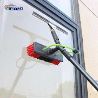 China 12ft Extended Handle Cleaning Brush Aluminum Telescopic Sweeping Brush for sale
