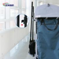 China Restaurant Office Hospital Foldable Windproof Rubber Long Handle Plastic Broom Dust Pan Set for sale