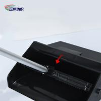 China 91cm Broom Dustpan Set Aluminum Telescopic Handle Industrial Windproof Lobby for sale