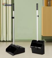 China 91cm Broom Dustpan Set Aluminum Telescopic Handle Industrial Windproof Lobby for sale