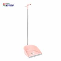 China 87cm House Broom With Dustpan Stainless Steel Handle Plastic Tray And PP Bristles Light Weight for sale