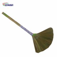 China Natural Sorghum Straw Broom String Tighten Handle Tighten Garden Cleaning Broom for sale