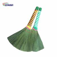 China Natural Sorghum Straw Broom String Tighten Handle Tighten Garden Cleaning Broom for sale