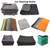 China 40X40CM Small Size Waffle Fabric Car Detailing Microfiber Cloths for sale