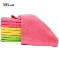 China 80% Polyester 20% Polyamide 40x40cm 300gsm Microfiber Plaid Style Car Cleaning Towel for sale