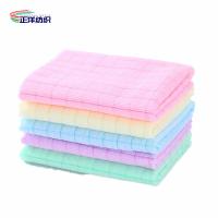 China 500gsm Car Cleaning Rags Plaid Style 40x40cm All Season Microfiber Weft Cloth Car Wiping Towels for sale