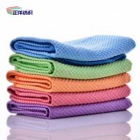 China 30x40cm 280GSM Shiny French Terry Cloth Window Glass Cleaning Car Polishing Cloth for sale