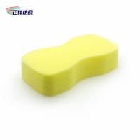 China 23x11.5x5.5cm Large Yellow 8 Shape High Density Car Cleaning&Washing Sponge Pad for sale