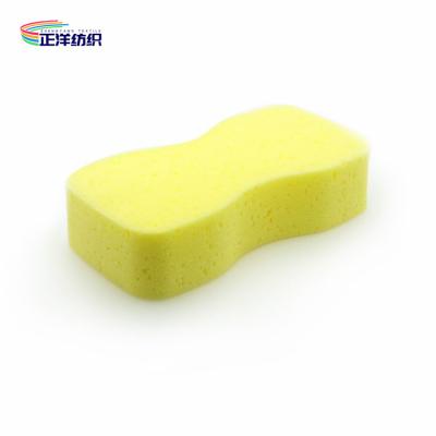 China 23x11.5x5.5cm Large Yellow 8 Shape High Density Car Cleaning&Washing Sponge Pad for sale