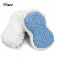 China Scratch Free Car Detailing Tools 14x24x5cm 75g Microfiber Double Side Foam Wax Applicator for sale