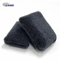 China Viscose Car Detailing Tools 8x14cm Scratchless Leather Car Seat Compound Applicator Pad for sale