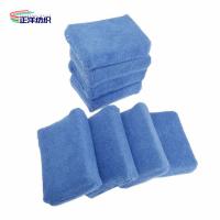 China 25x15x3cm Microfibre Applicator Pads 60G Blue Hand Wax Applicator for sale