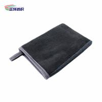 China PU Coating Car Detailing Tools 15x20cm Paint Care Clay Bar Microfiber Polish Applicator Pad for sale