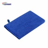 China PU Coating Car Detailing Tools 15x20cm Paint Care Clay Bar Microfiber Polish Applicator Pad for sale