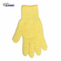 China 15x25cm Soft Fluffy Microfiber Finger Flove Colorful Car Washing Mitt Glove for sale