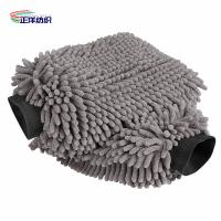 China 22x28cm 1500gsm High Density Polyester Microfiber Chenille Car Detailing Gloves for sale