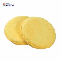 China 120mm Car Polish Hand Applicator Car Beauty Cleaning Sponge Press Edge Polishing Waxing Pad for sale