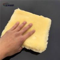 China Stitched Car Detailing Tools 20x20cm 60g 1000gsm Scratch Free Car Washing Polishing Pad for sale