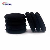 China Microfiber Car Detailing Tools 20mm Multi Color 105mm Round Wax Applicator Sponge for sale
