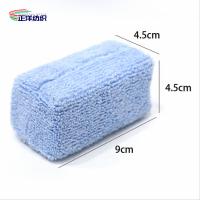 China Sponge Car Detailing Tools 90x45x45mm Cleaning Polishing Buffing Wax Pad Foam Polisher for sale