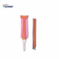 China 135cm Wet Mop Handle Stainless Steel Pole 11x32cm Frame for sale