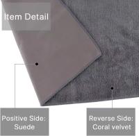 China Microfiber Cleaning Cloth Car Cleaning Cloth Kitchenware Wipe Cloth 40x40cm Gray Reusable for sale