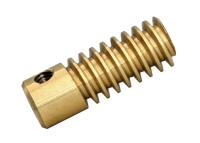 China CNC Machining Brass Worm Gear Screw Type1 Lead 0.5 Module AGMA 7 for sale