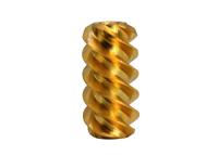 China High Demand Small Bronze Worm Gear Sets 4 Teeth 0.7 Module DIN3974/ 9 for sale